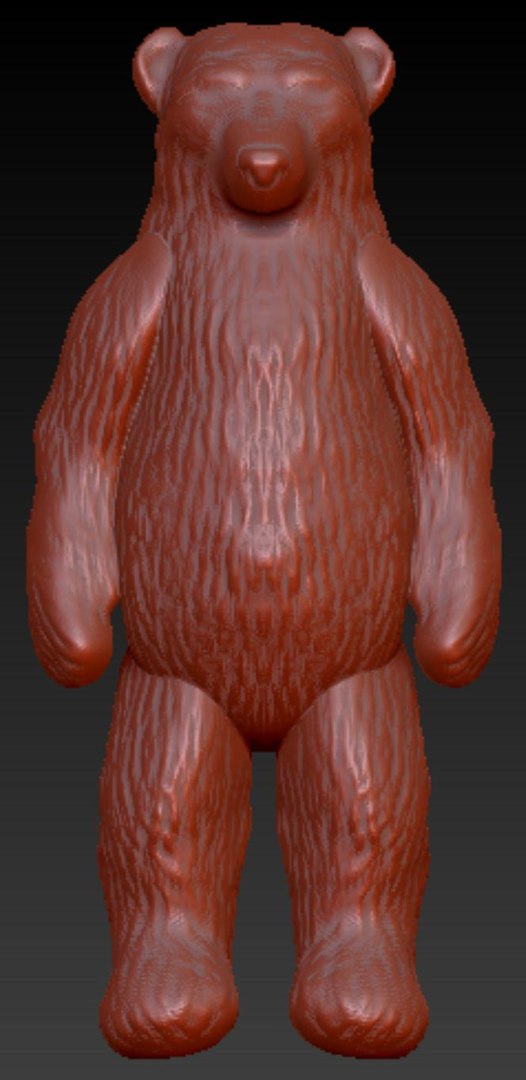 3d bear figure model