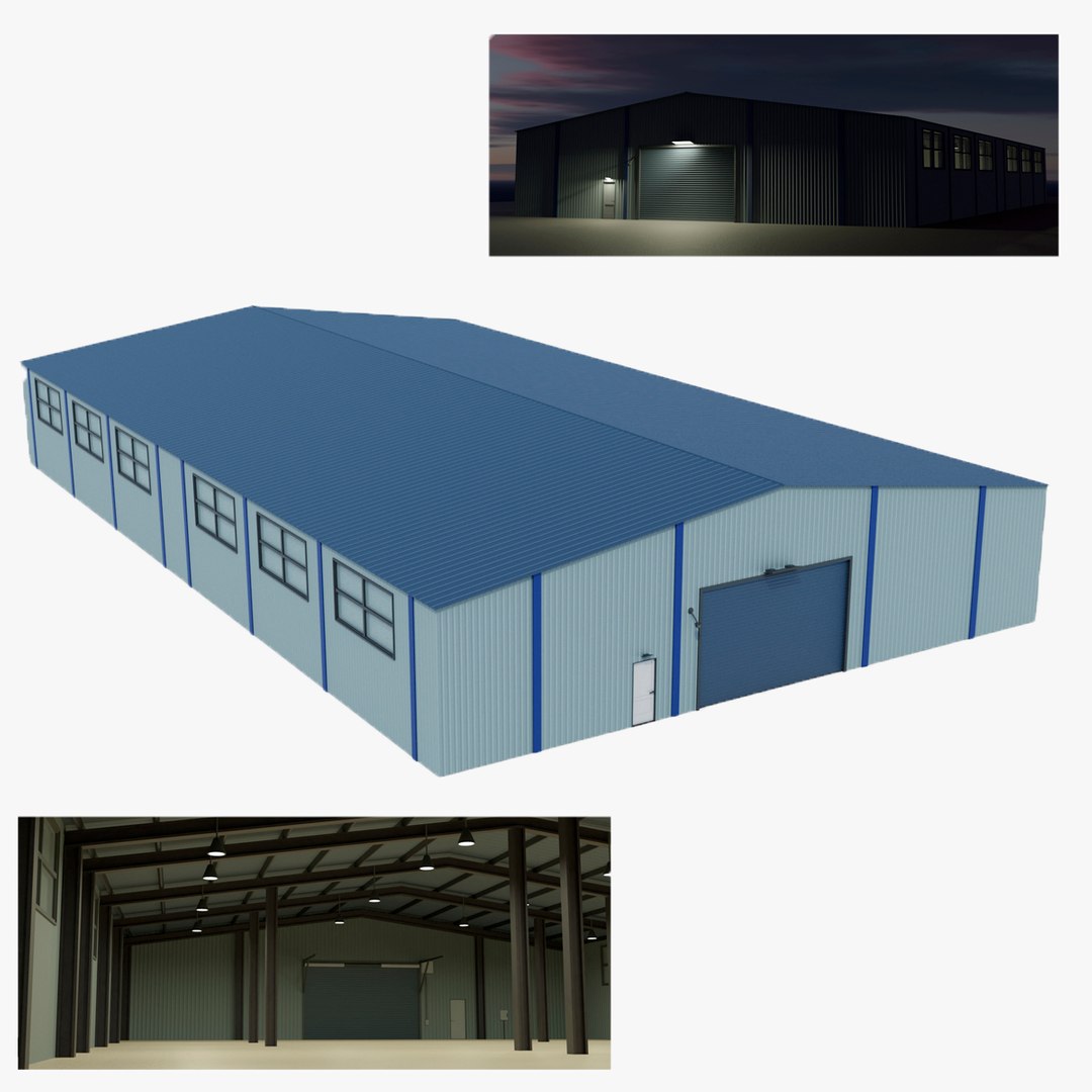 Warehouse Collection Hangar Model - TurboSquid 2097251