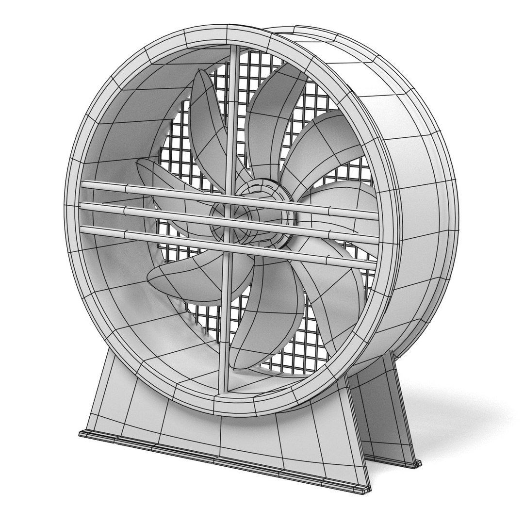 3d model large fan