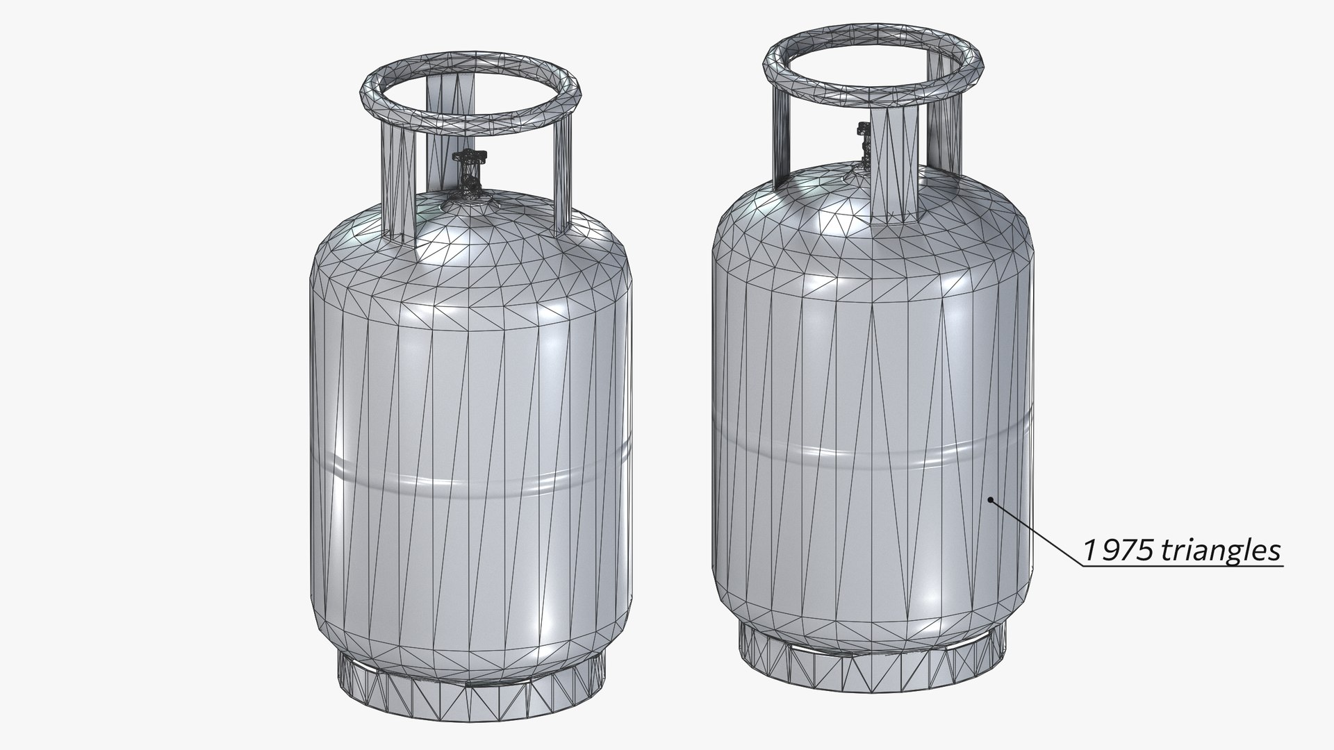 3D Red LPG Gas Cylinder Model - TurboSquid 2349086