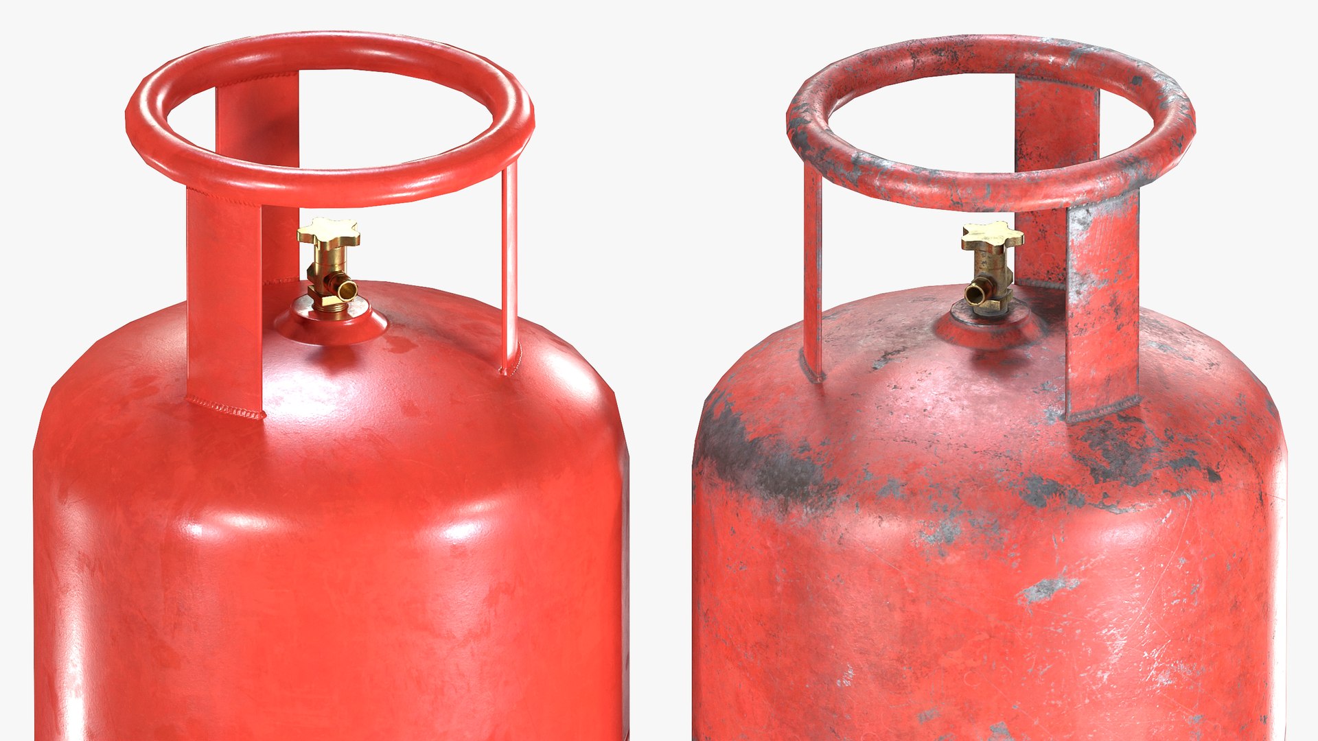 3D Red LPG Gas Cylinder Model - TurboSquid 2349086