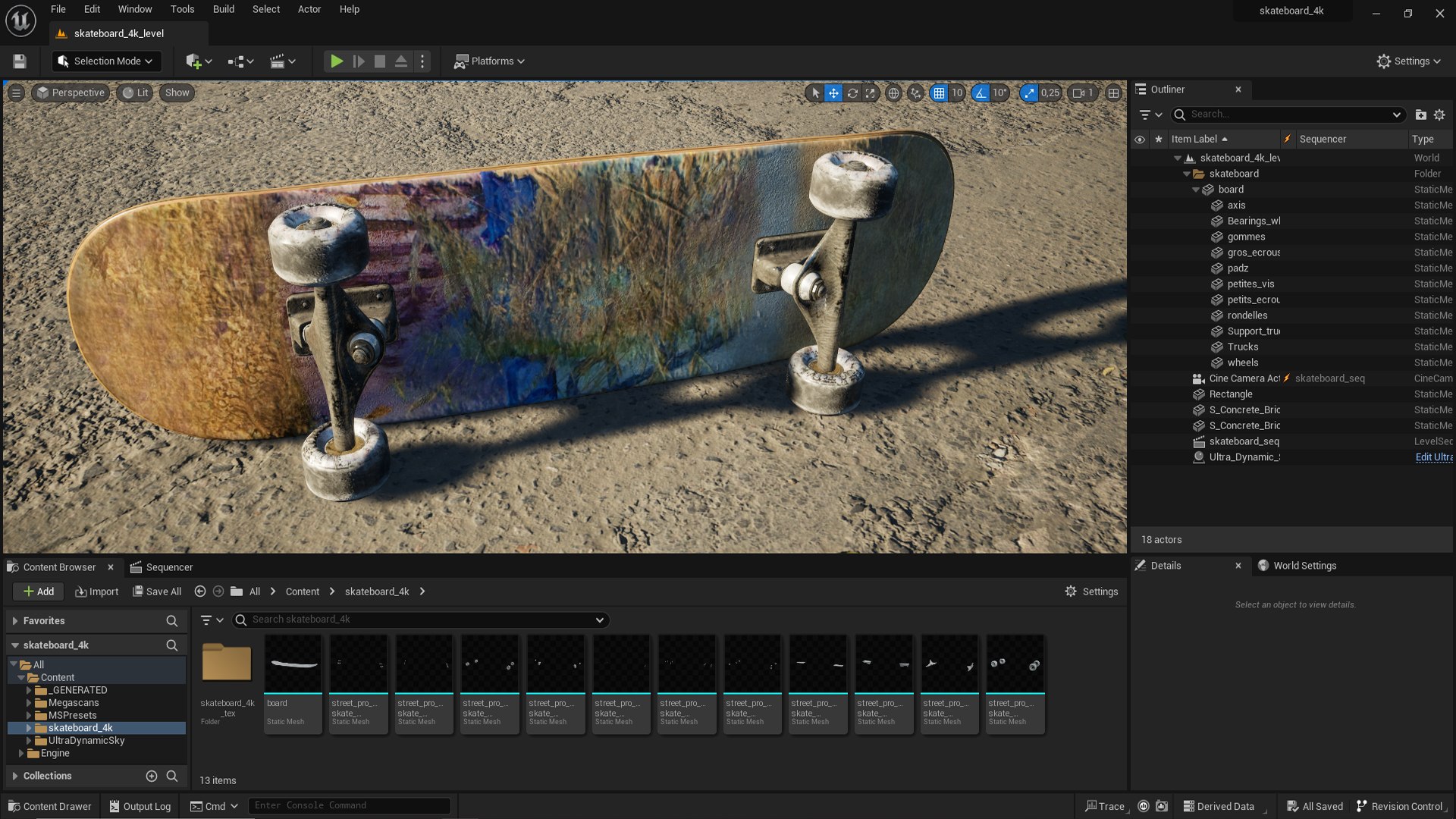Free Free Street Serie Pro Skateboard - Unreal 3D Model - TurboSquid ...