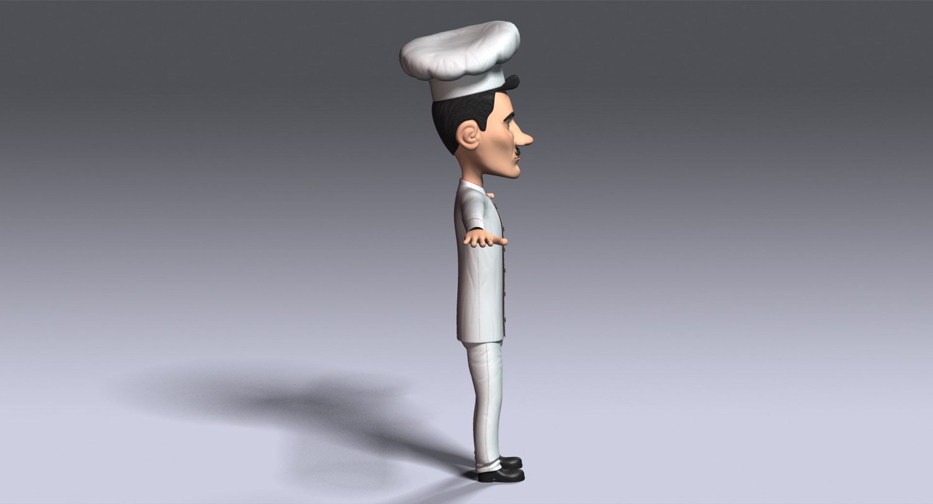 Cartoon chef 3 rigged character 3D model - TurboSquid 1353935