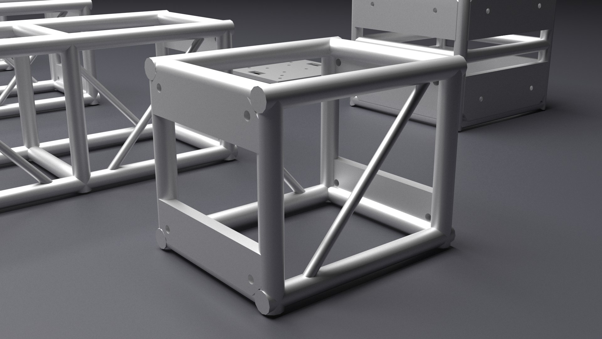 3D Bolt Truss 400mm Set - TurboSquid 2252530