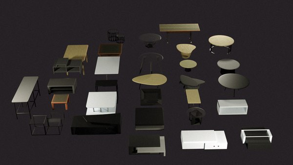 3D model 30 LOW POLY CUSTOM TABLES - TurboSquid 1992156