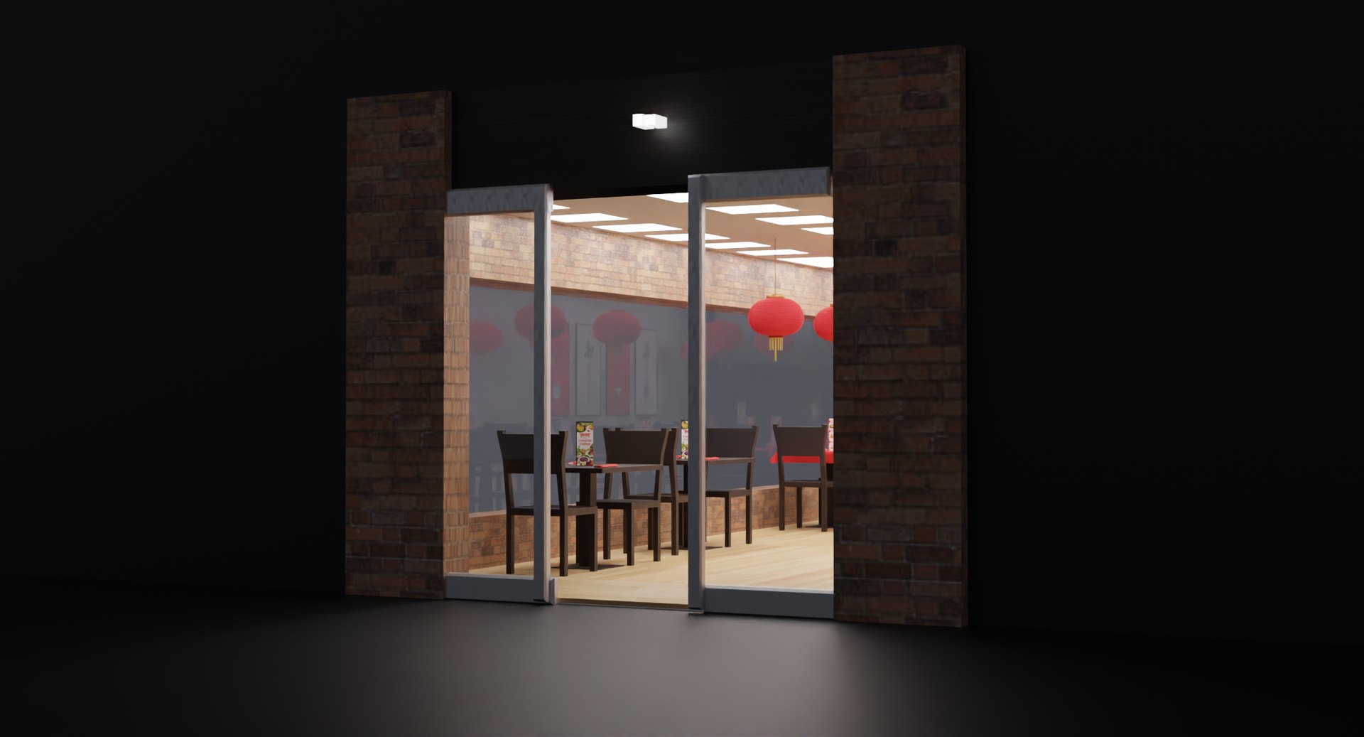 Low Poly Chinese Restaurant Interior 3D Model - TurboSquid 2093489