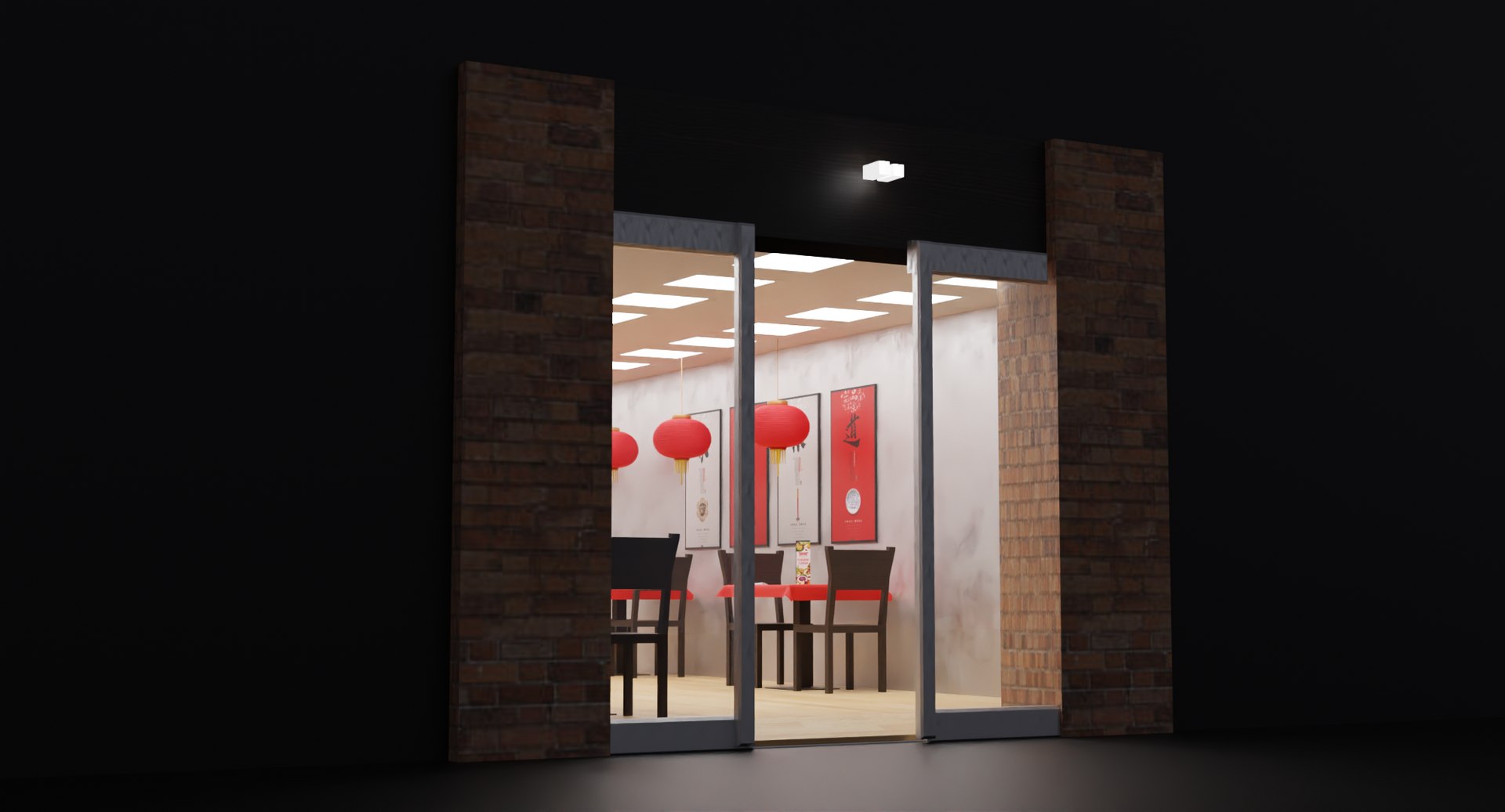 Low Poly Chinese Restaurant Interior 3D Model - TurboSquid 2093489