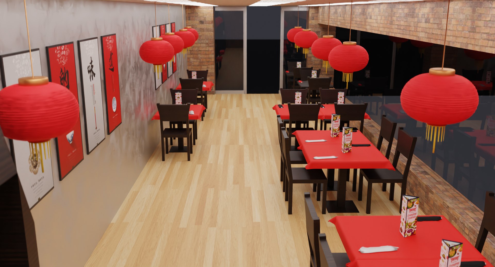 Low Poly Chinese Restaurant Interior 3D Model - TurboSquid 2093489