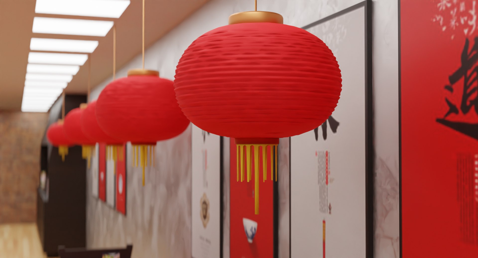 Low Poly Chinese Restaurant Interior 3D Model - TurboSquid 2093489