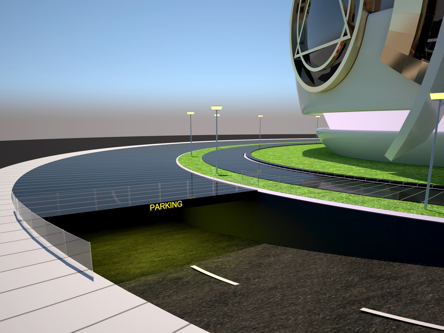 Creative Sphere Building 3D Model - TurboSquid 1803988