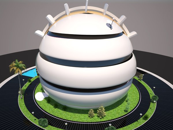 Creative Sphere Building 3D model - TurboSquid 1803988