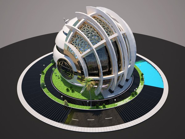 Creative Sphere Building 3D model - TurboSquid 1803988