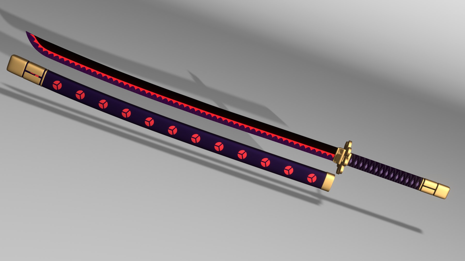 Katana Zoro Shusui 3D Model - TurboSquid 2207210