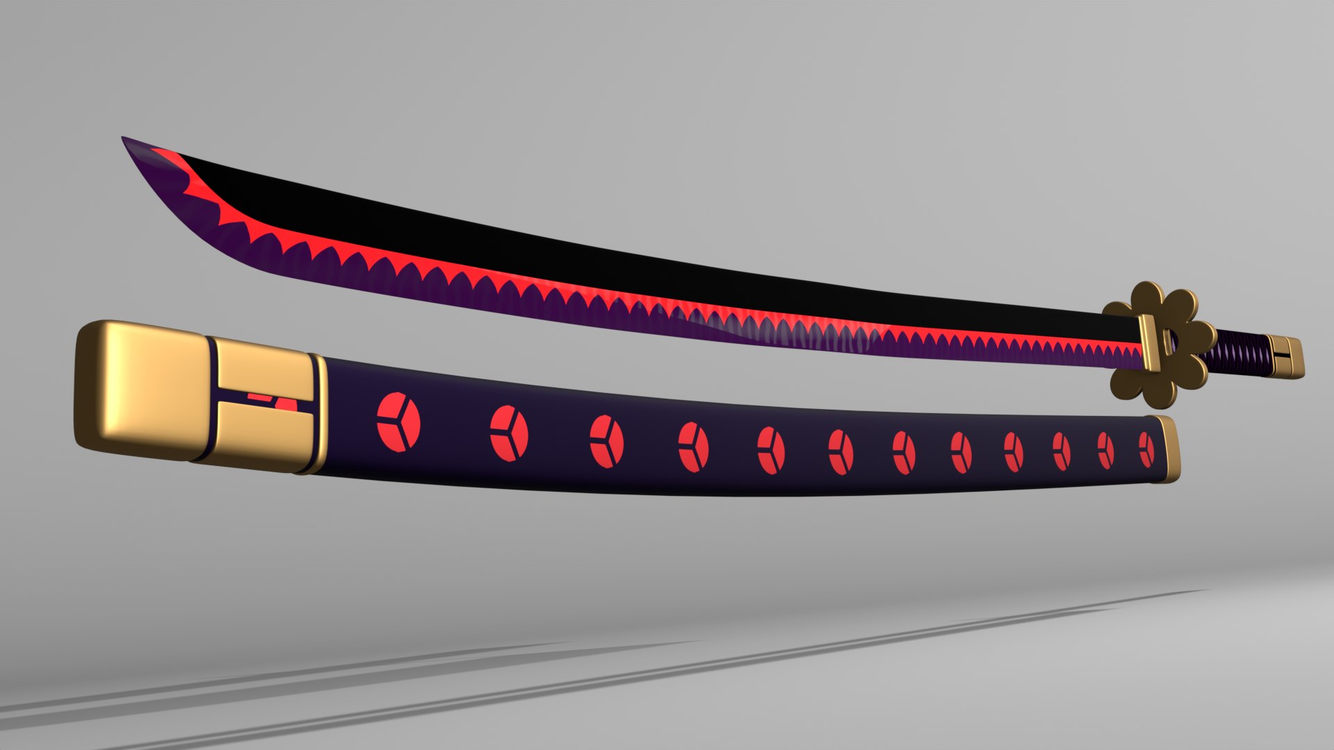 Katana Zoro Shusui 3D Model - TurboSquid 2207210
