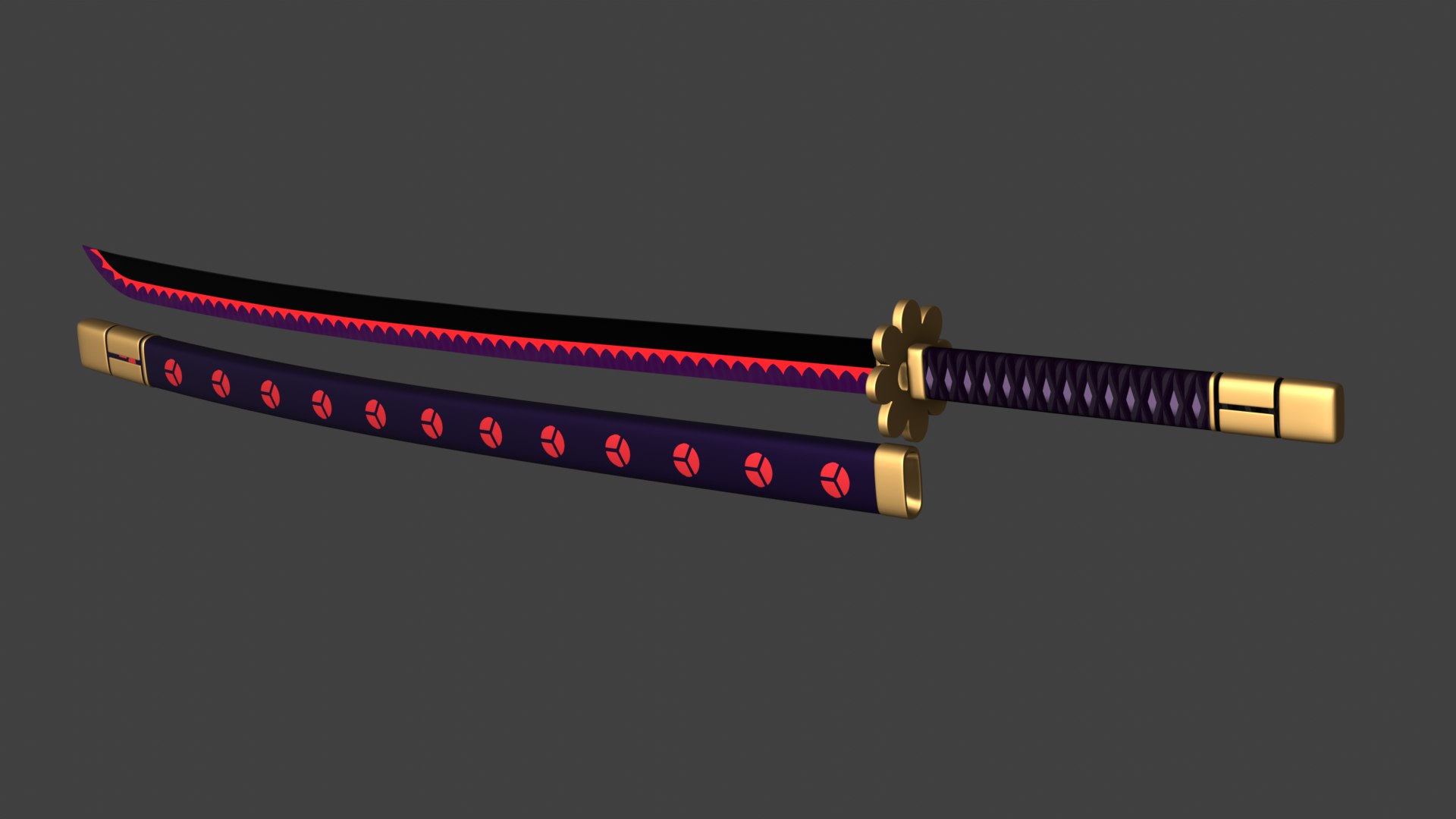 Katana Zoro Shusui 3D Model - TurboSquid 2207210