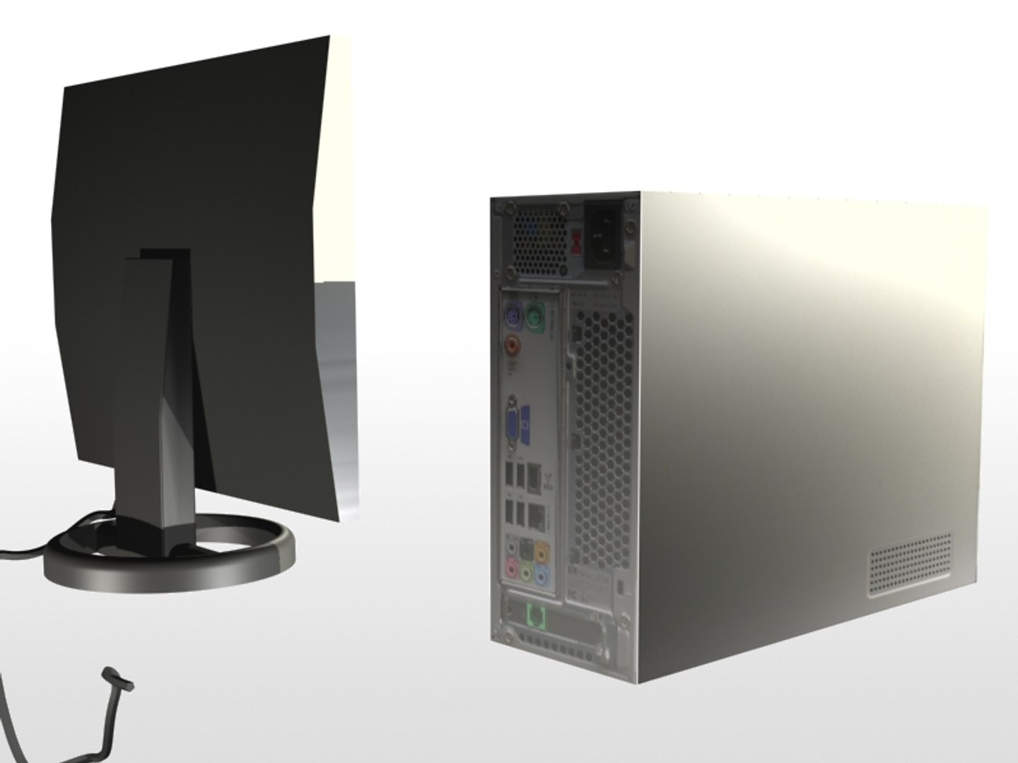 Hp Pavillion Computer Monitor 3d Model