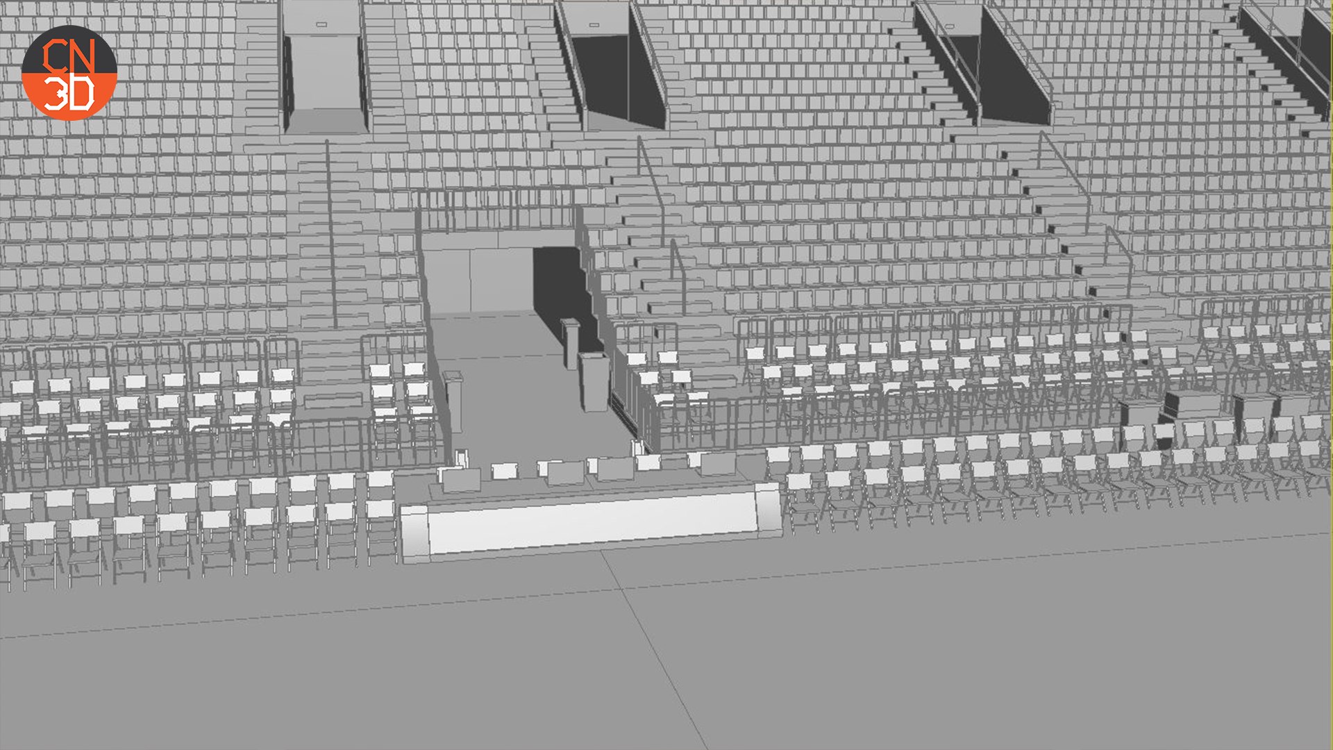 3D model Basketball arena v2 - interior - low poly VR - TurboSquid 1943836