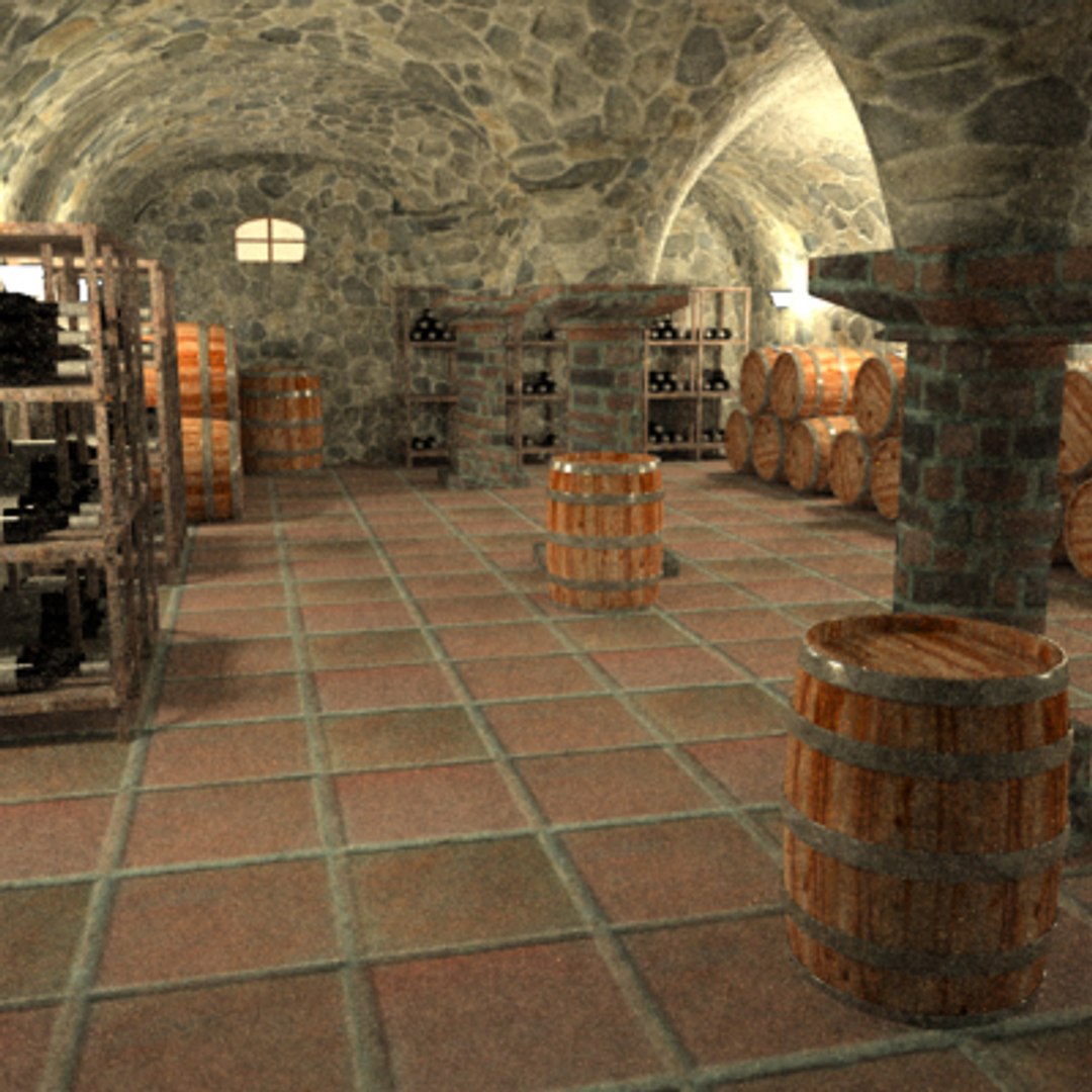 3d Cellar Bottles