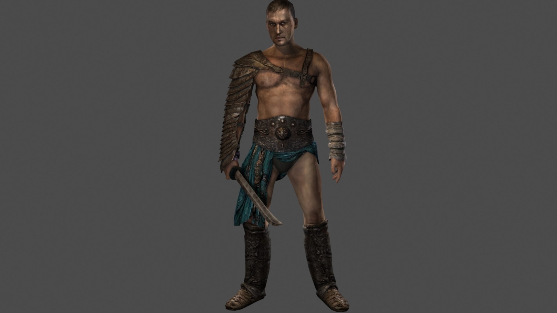 Character Spartacus 3d Model