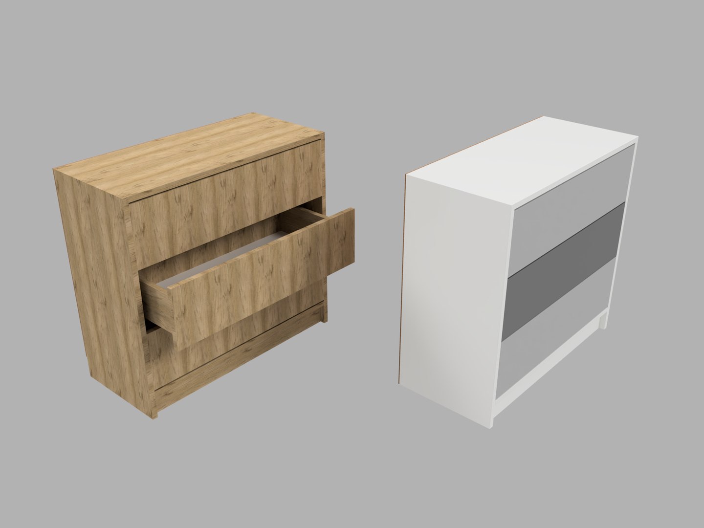 3D Dresser Clothes Drawer Solid Parametric Model model - TurboSquid 2097058