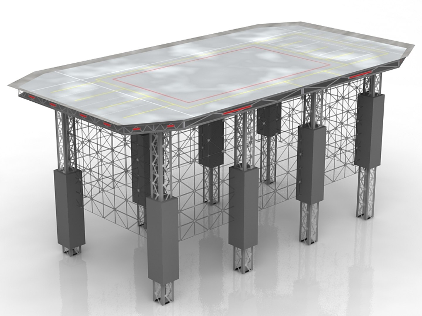 3D model landing platform - TurboSquid 1643008