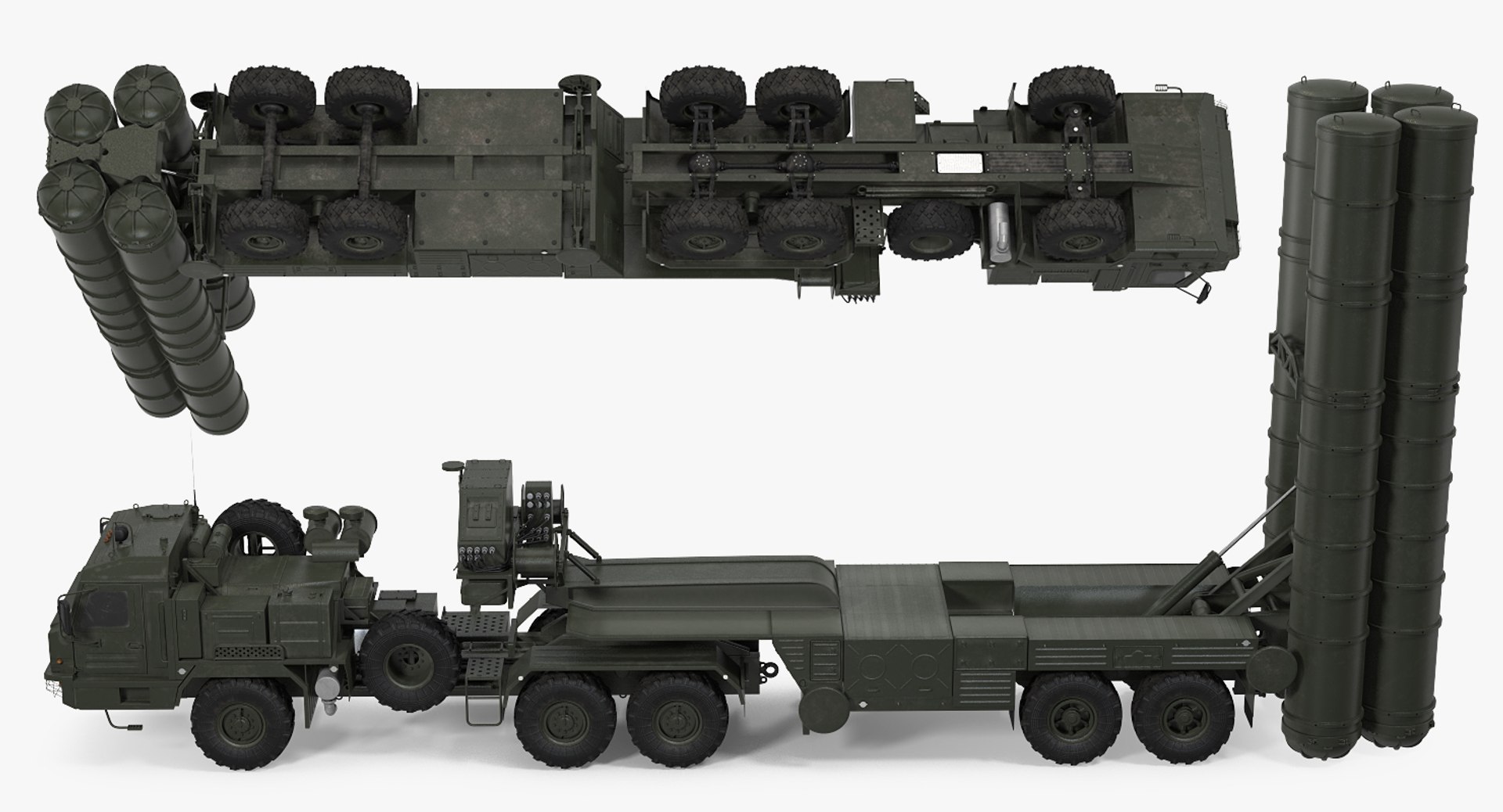 3D S-400 Triumf Launch Vehicle Model - TurboSquid 1238173