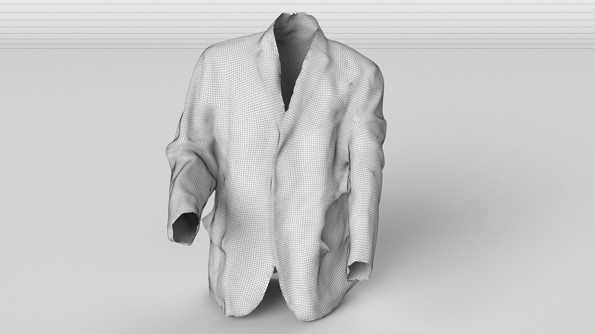 3D Lace-up Suit Jacket - TurboSquid 1632142