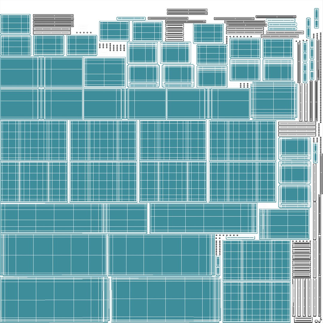 Filing Cabinet 5 Drawer Blue 3D Model - TurboSquid 2223975