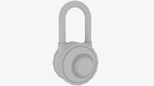 3D combination lock - TurboSquid 1633828