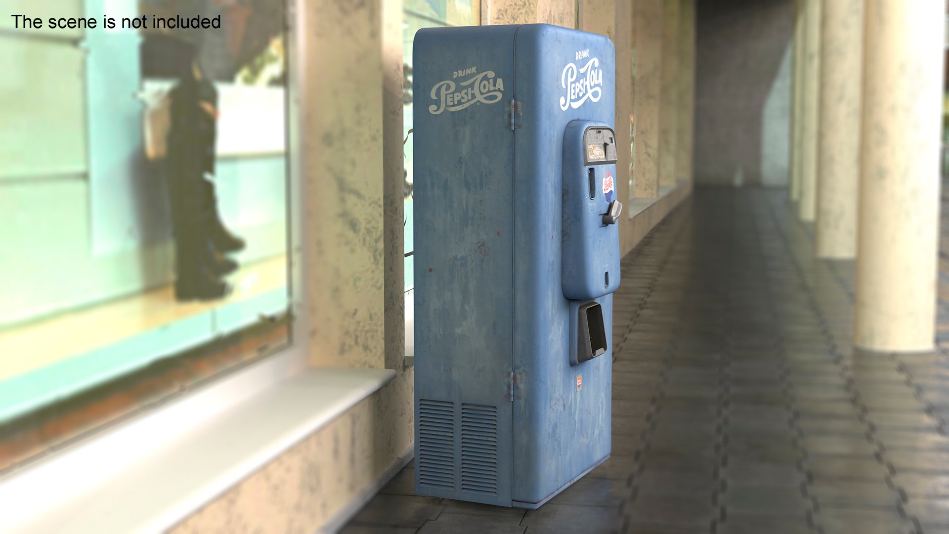 3D Aged Pepsi Cola Vintage Vending Machine - TurboSquid 2131538