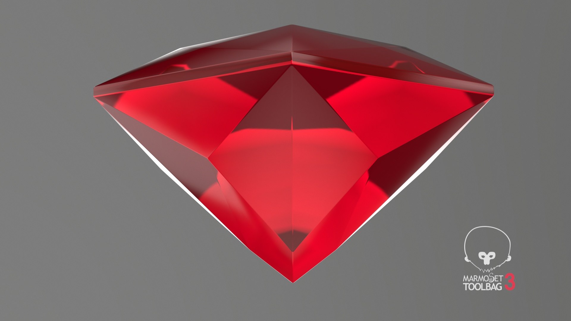Fire Rose Hexagon Cut Ruby Model - TurboSquid 1855192