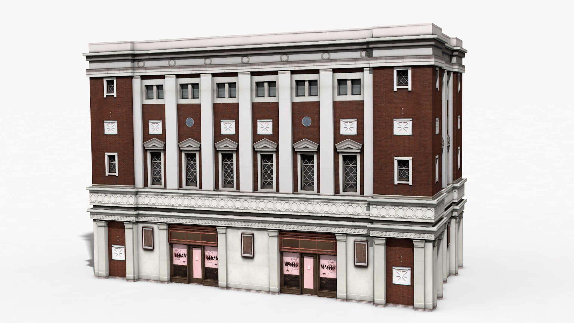 Apartment Building Low Poly 3D Model - TurboSquid 2063810