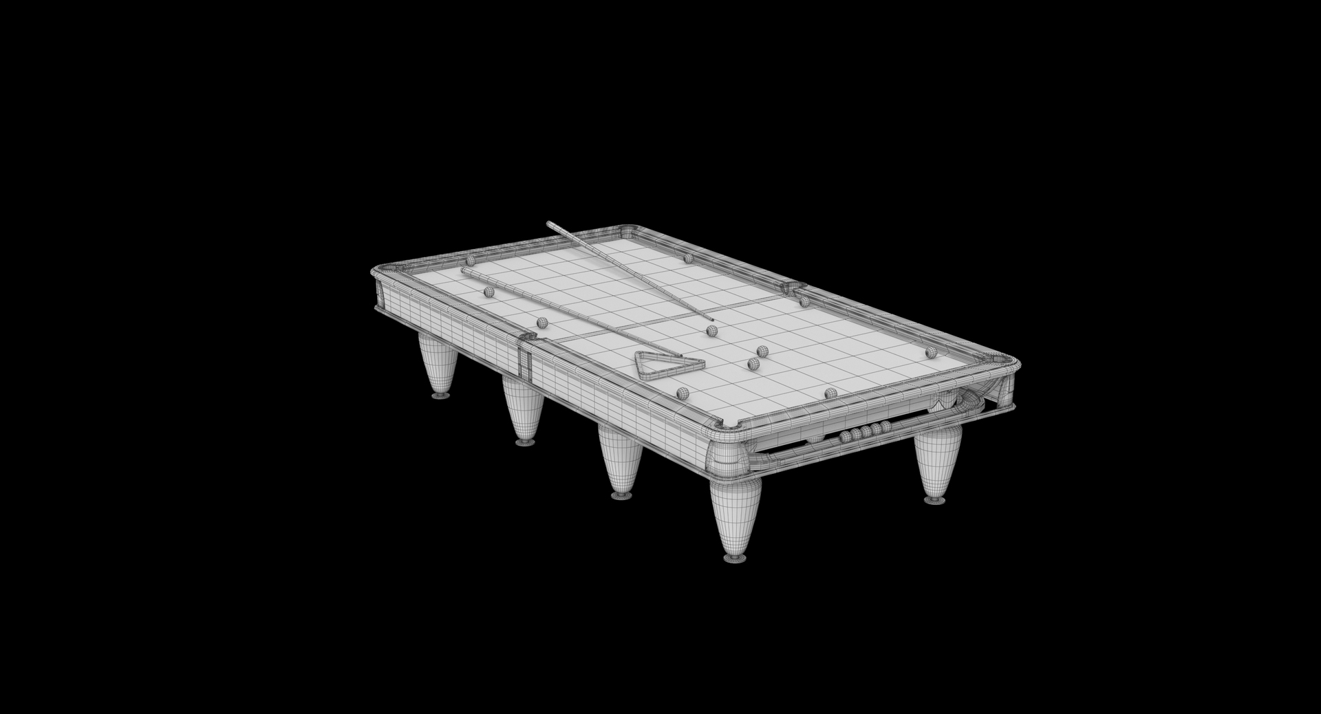 Billiard table 3D - TurboSquid 1380405