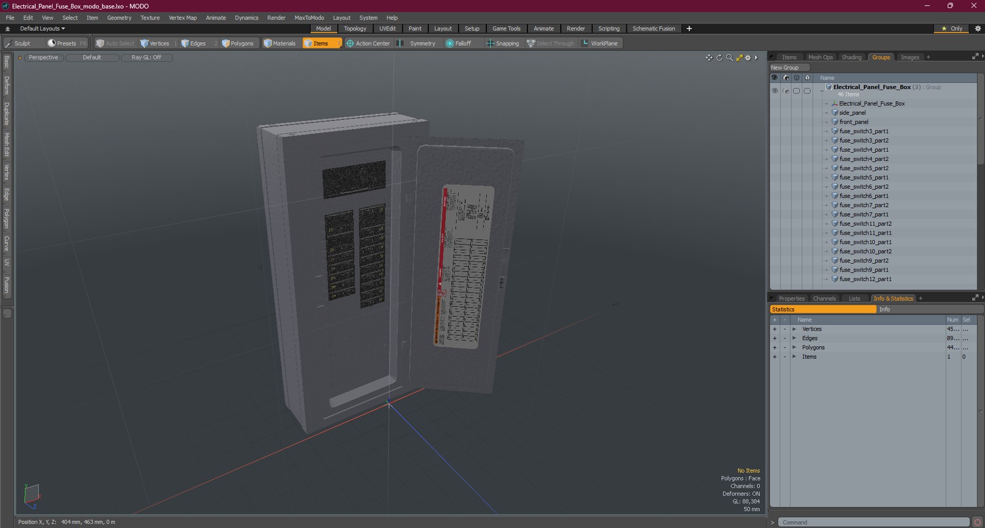Electrical Panel Fuse Box 3D - TurboSquid 2244482