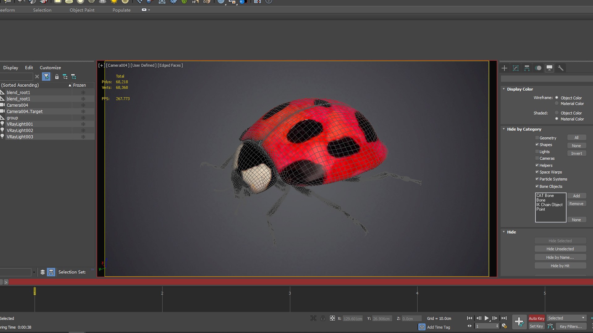 3D Ladybug Ladybird Beetle Bug Insect Coccinella Insects Bugs Fly ...