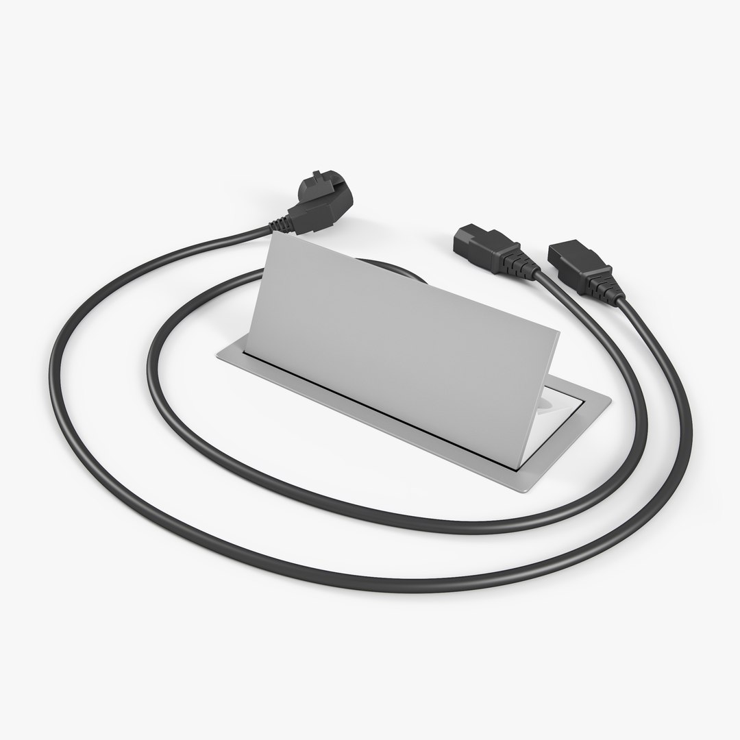 Floor power socket computer 3D model - TurboSquid 1635938