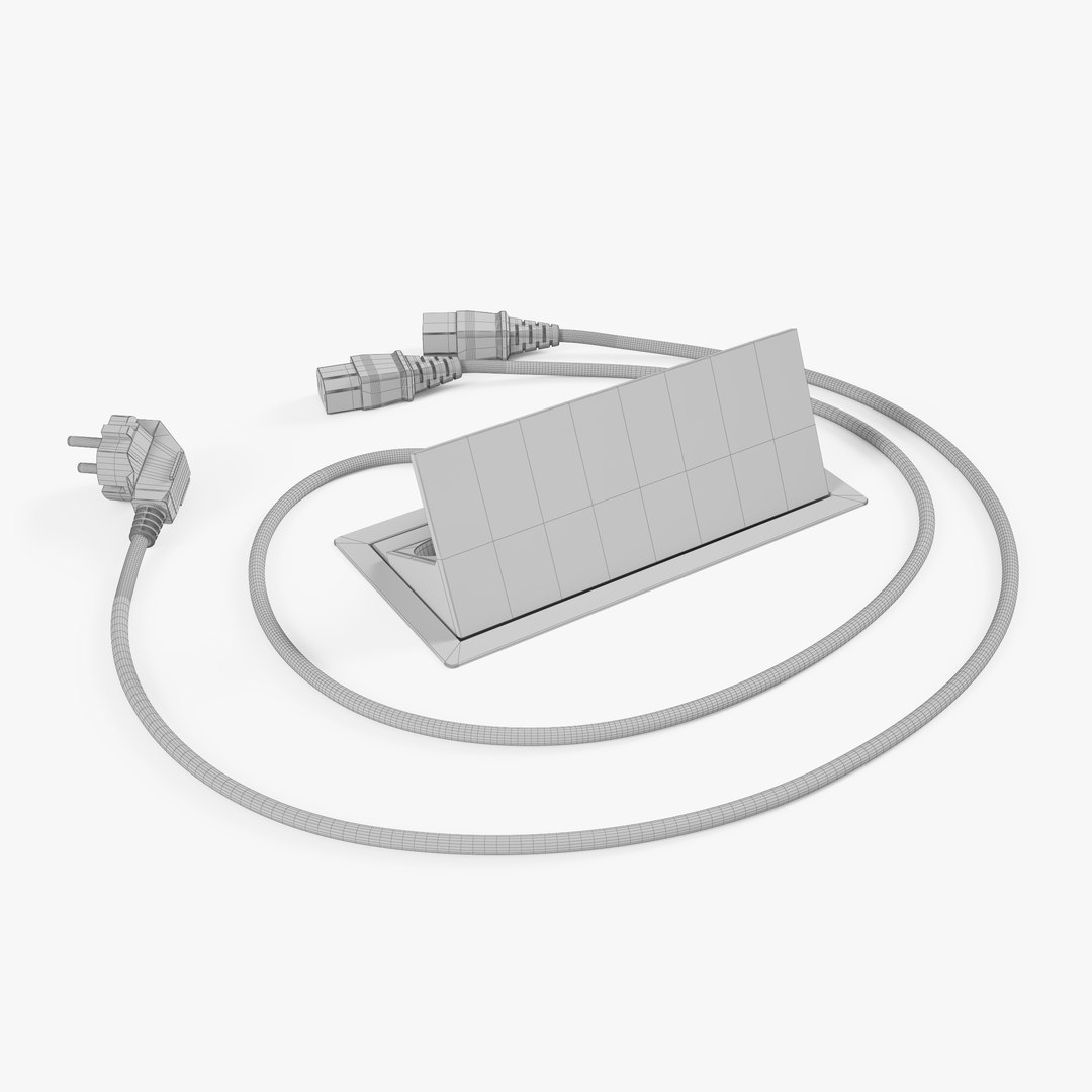 Floor Power Socket Computer 3d Model Turbosquid 1635938