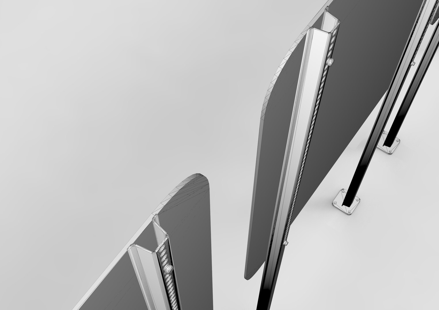 Square Blue v2 Sign 12 Piece 3D model - TurboSquid 1735605