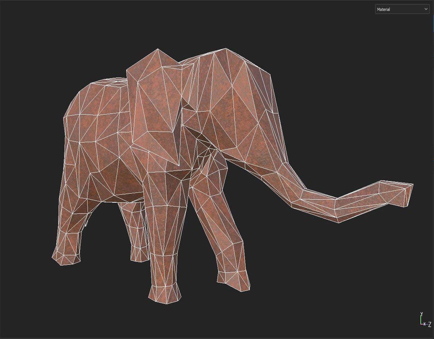 3D Elephant Figure - TurboSquid 2345710