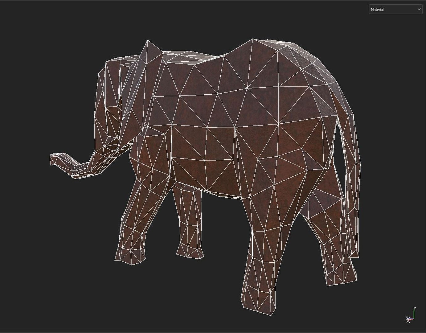 3D Elephant Figure - TurboSquid 2345710