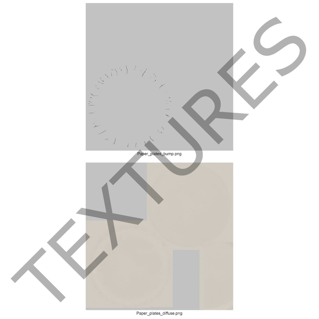 Paper Plate Modeled 3d 3ds