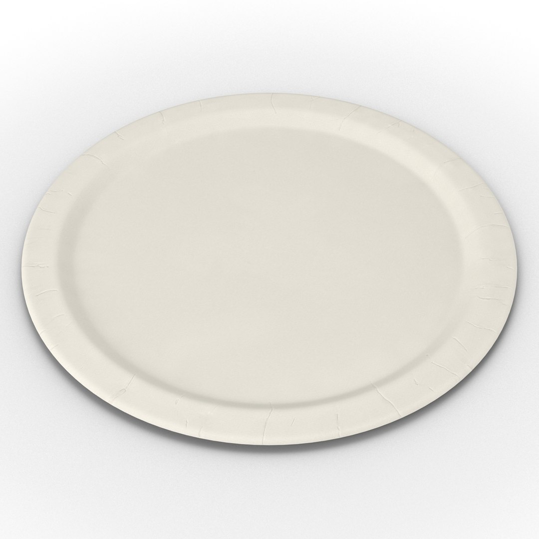 Paper Plate Modeled 3d 3ds