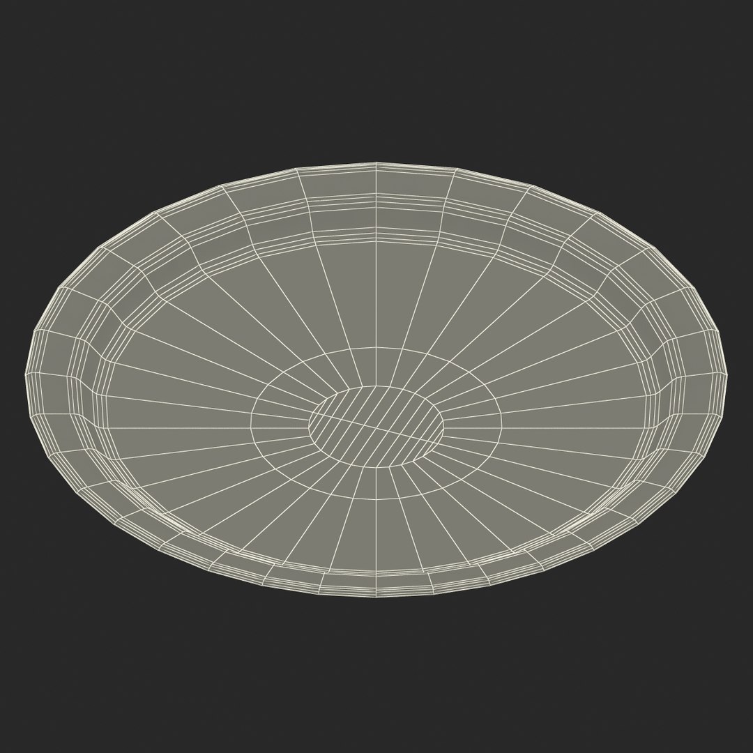 Paper Plate Modeled 3d 3ds