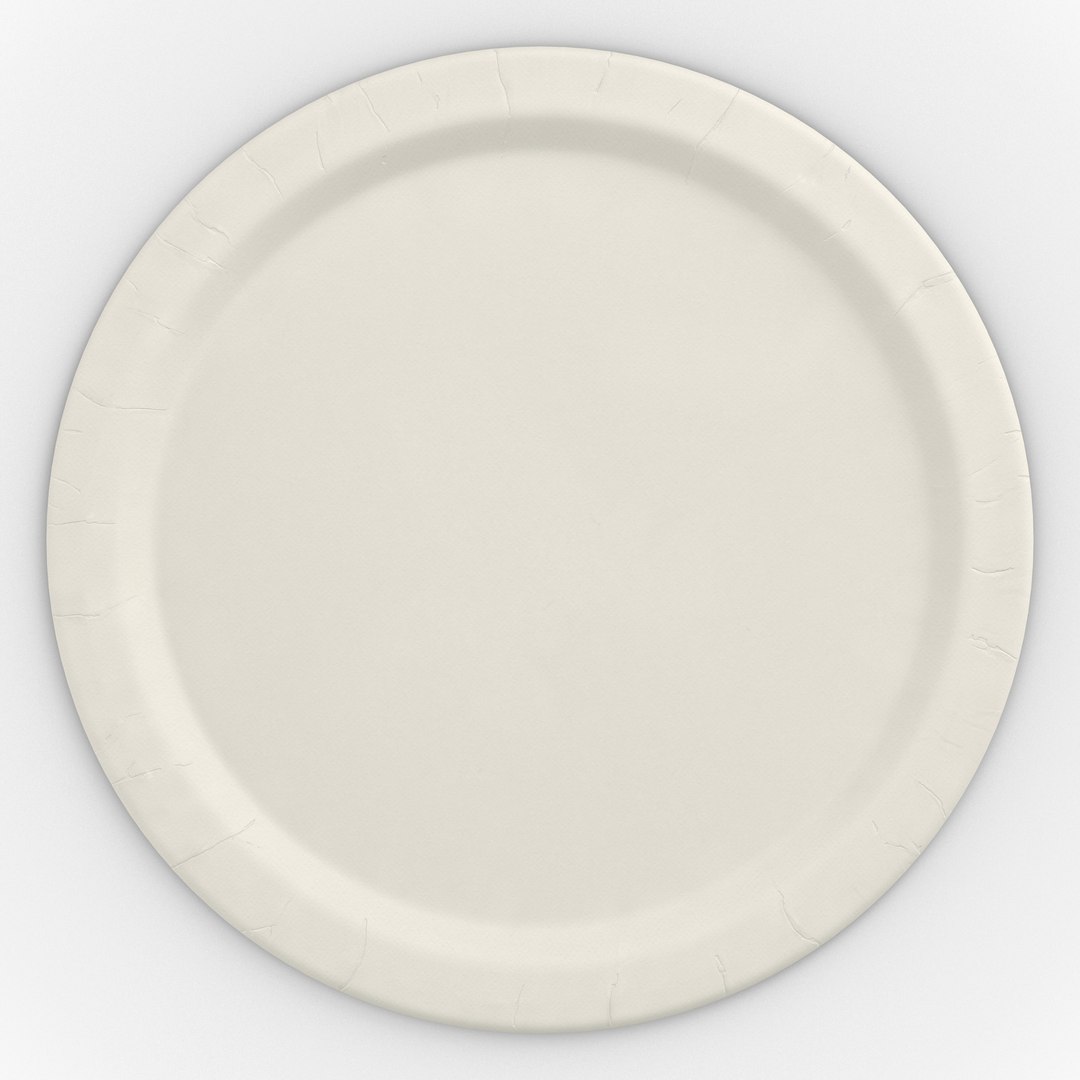Paper Plate Modeled 3d 3ds