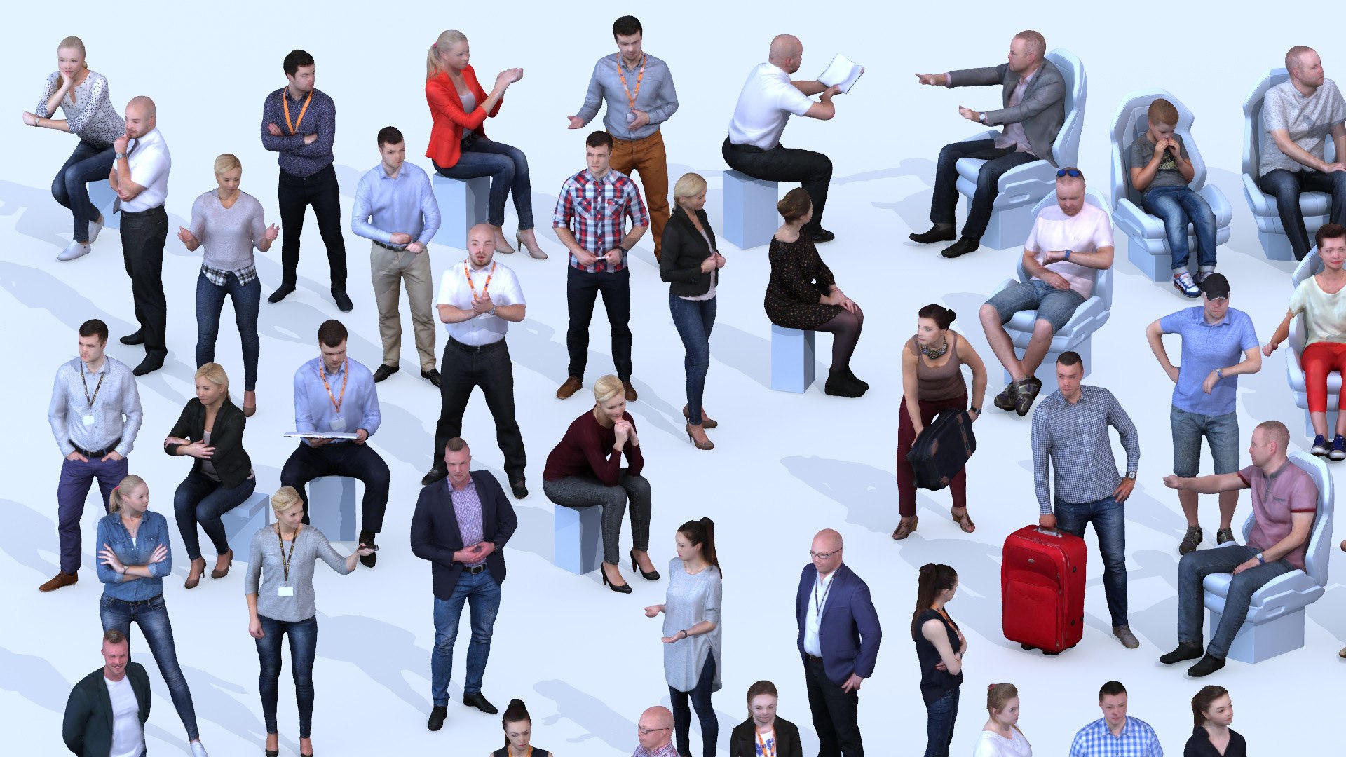 3D Lo-poly People Vol 3 Model - TurboSquid 1174435