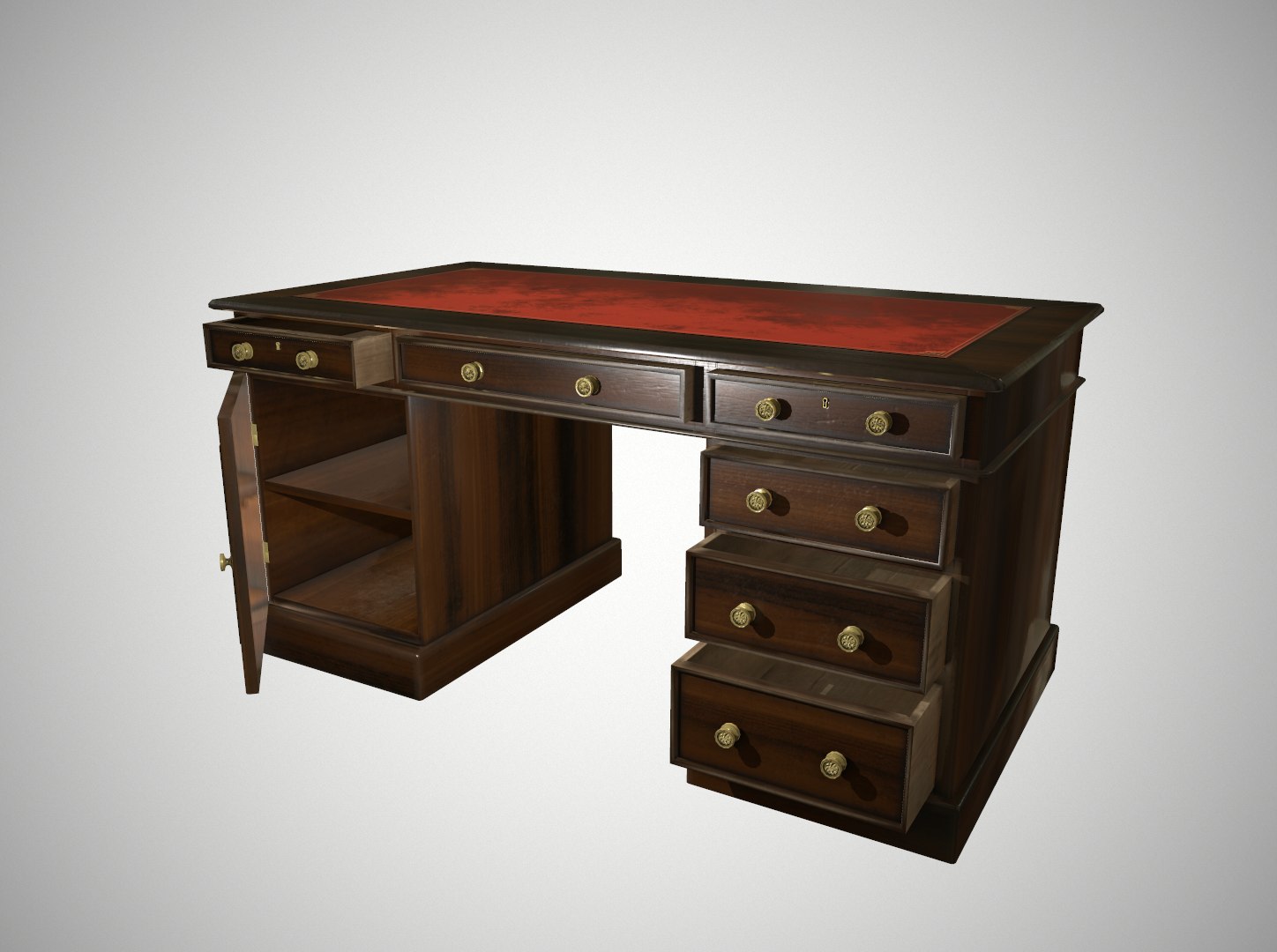 Desk antique 3D model - TurboSquid 1260818