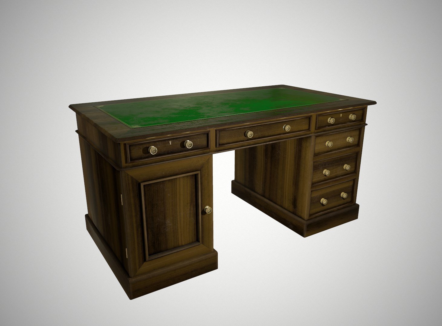 Desk antique 3D model - TurboSquid 1260818