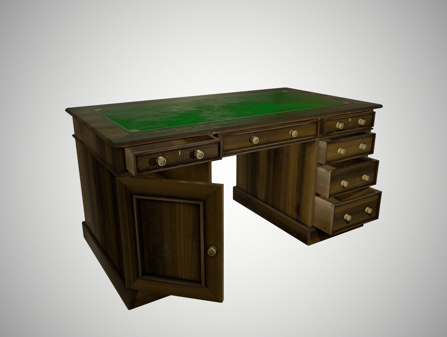 Desk antique 3D model - TurboSquid 1260818
