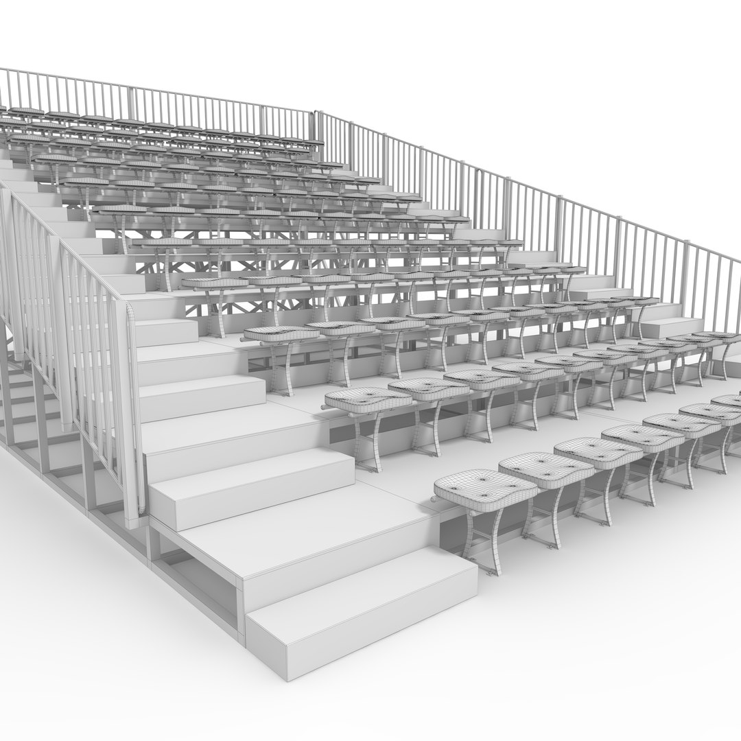 3D Model Bleachers 28 - TurboSquid 2355515