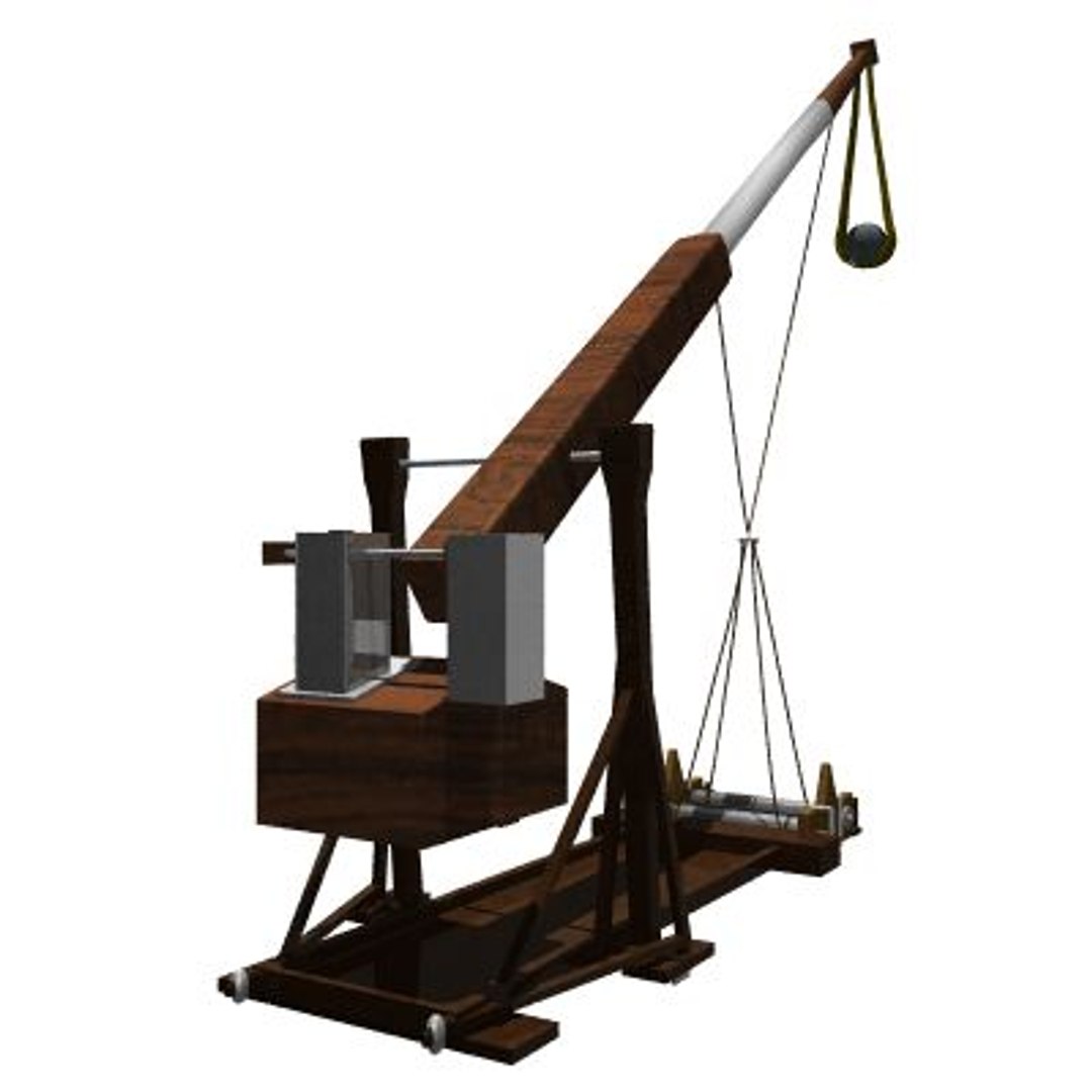 3d Model Authentic Medieval Catapult